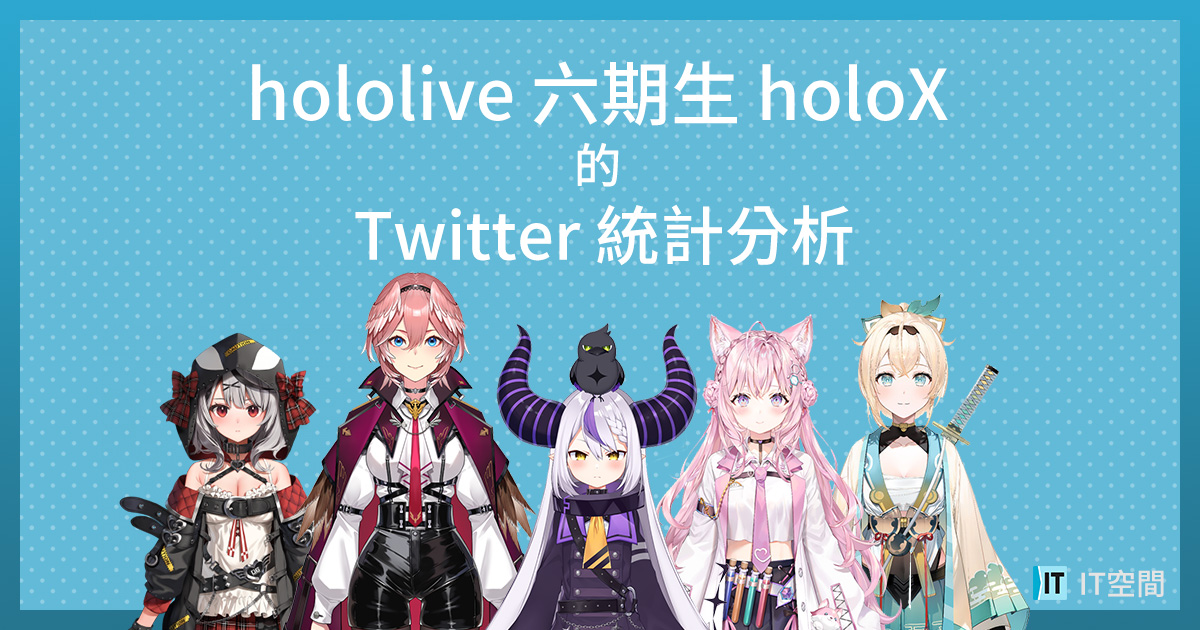 hololive 六期生 holoX 的 Twitter 統計分析(包含圖表) – IT 空間